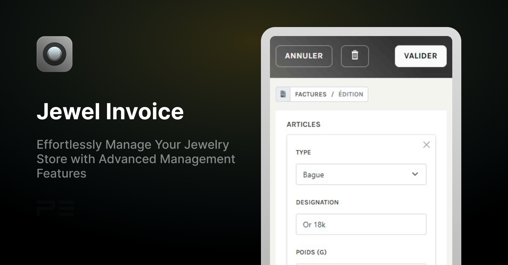 Jewel Invoice | Simplify jewelry invoicing with ease.